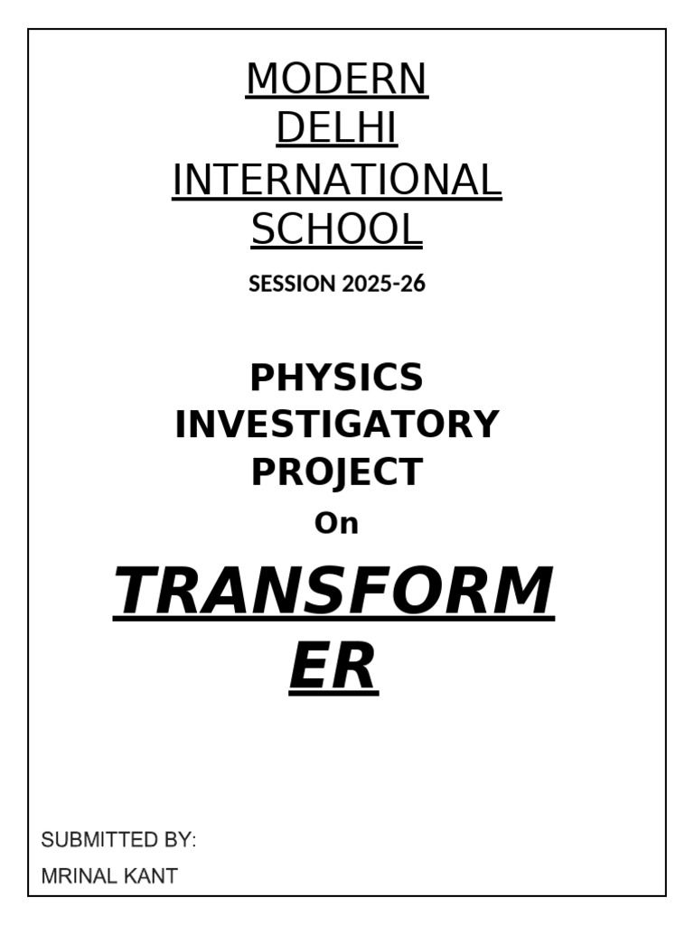 Transformer Final Draft | PDF | Transformer | Inductor