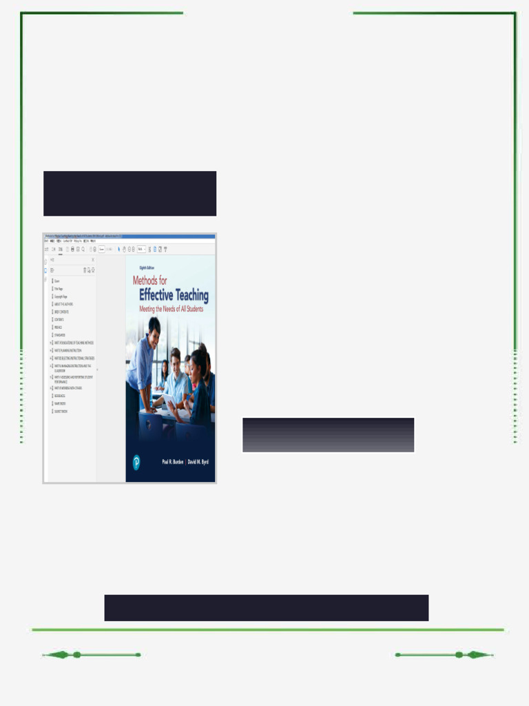 (Original PDF) Methods for Effective Teaching Meeting the Needs of All Students 8th Edition ...