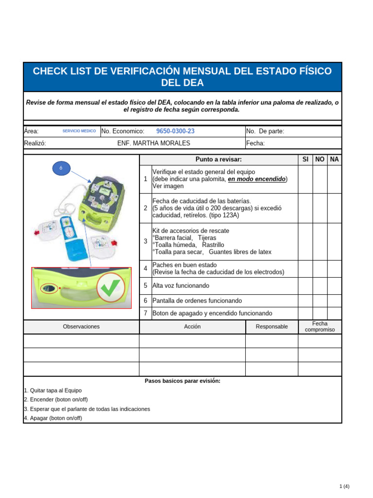 Check List DEA | PDF