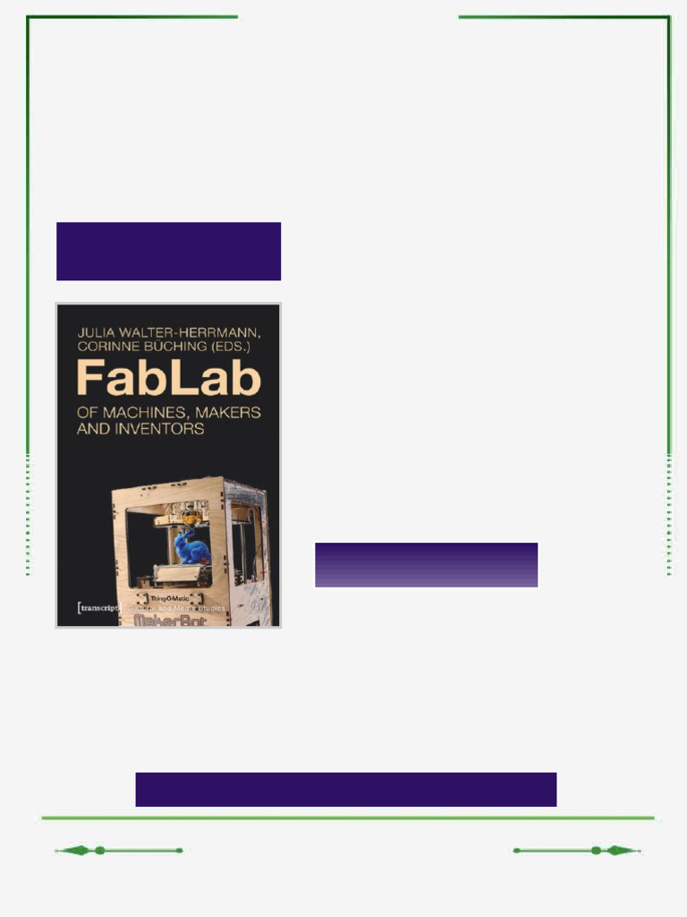 FabLab Of Machines Makers and Inventors 1. Aufl. Edition Julia Walter ...