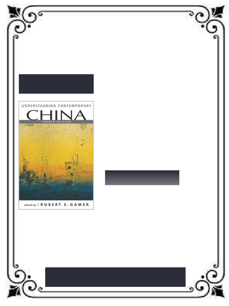 Understanding Contemporary China 4th Edition Robert E. Gamer ebook text ...