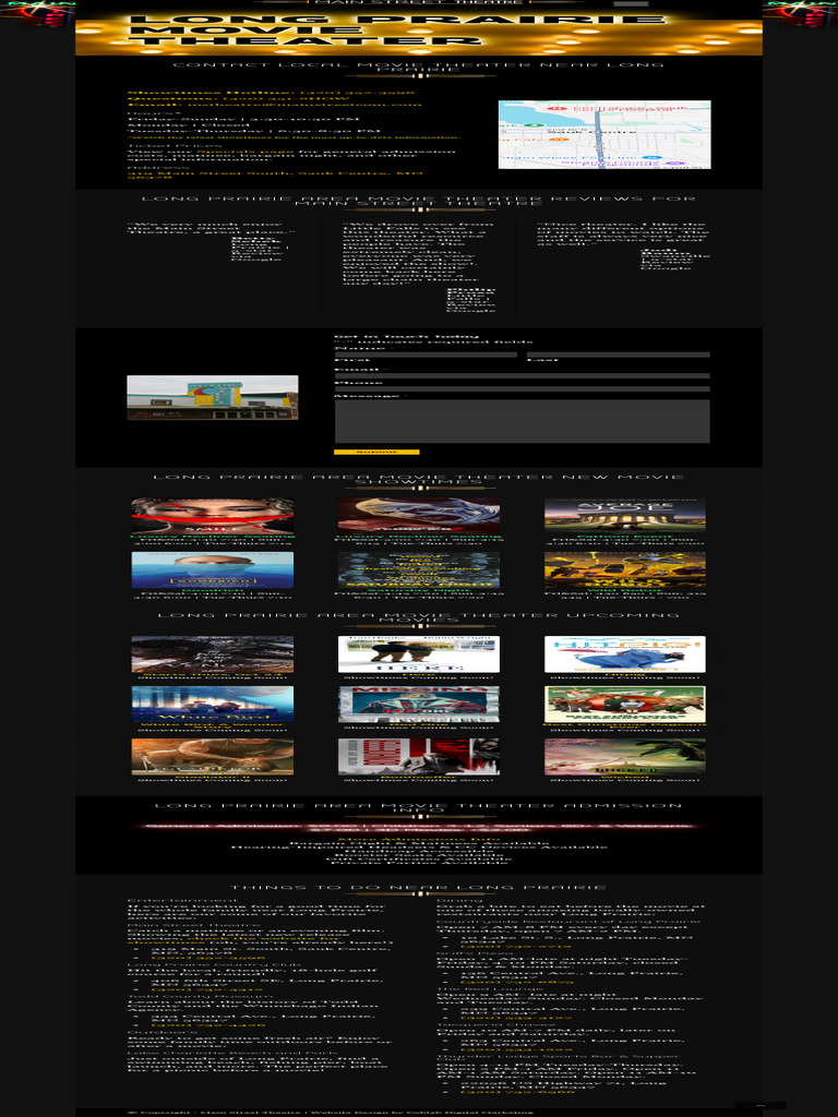 Long Prairie Movie Theater Main Street Theatre | PDF | Movie Theater