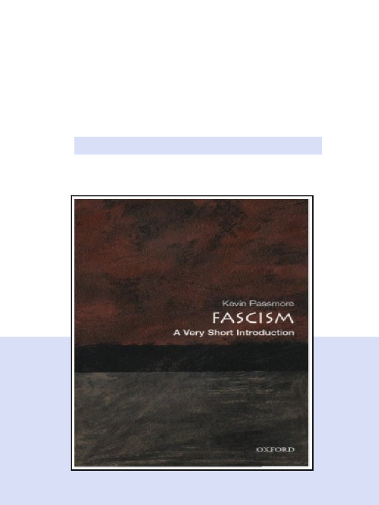 Fascism A Very Short Introduction 1st Edition Passmore Kevin ebook ...