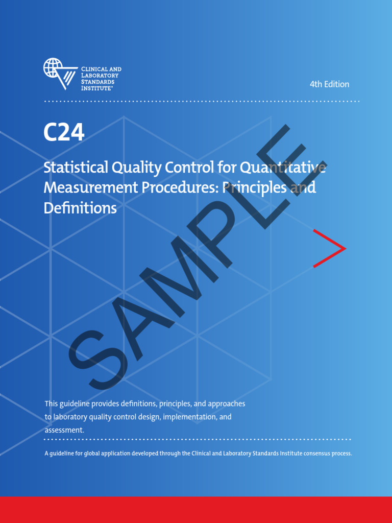 C24 Statistical Quality Control for Quantitative Measurement Procedures ...