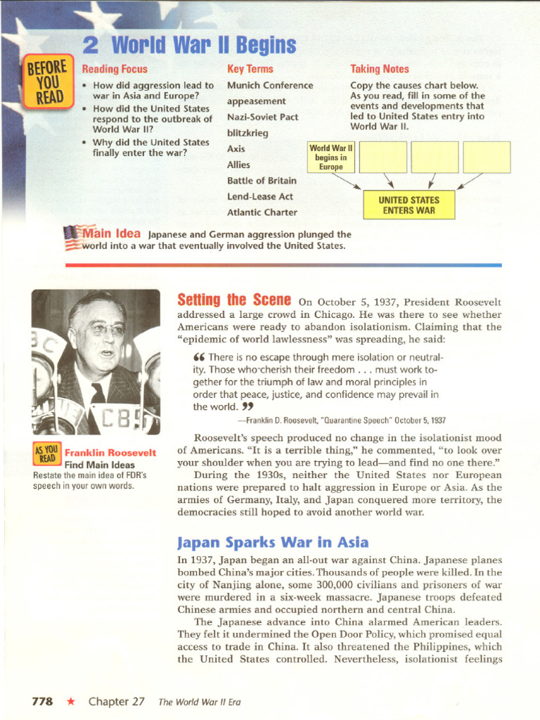 WW2 Section 2 | PDF | Franklin D. Roosevelt | Allies Of World War II