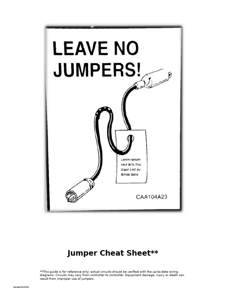 Elevator Jumper Use Guidelines | PDF | Elevator | Manufactured Goods