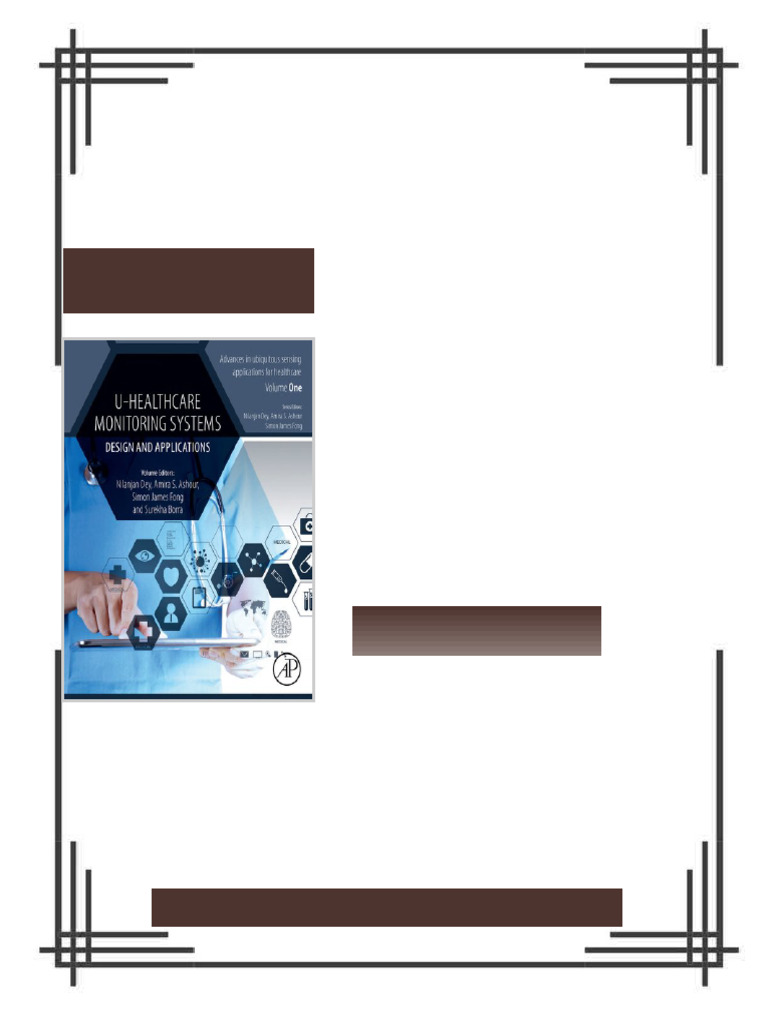 U Healthcare Monitoring Systems Volume 1 Design and Applications 1st ...