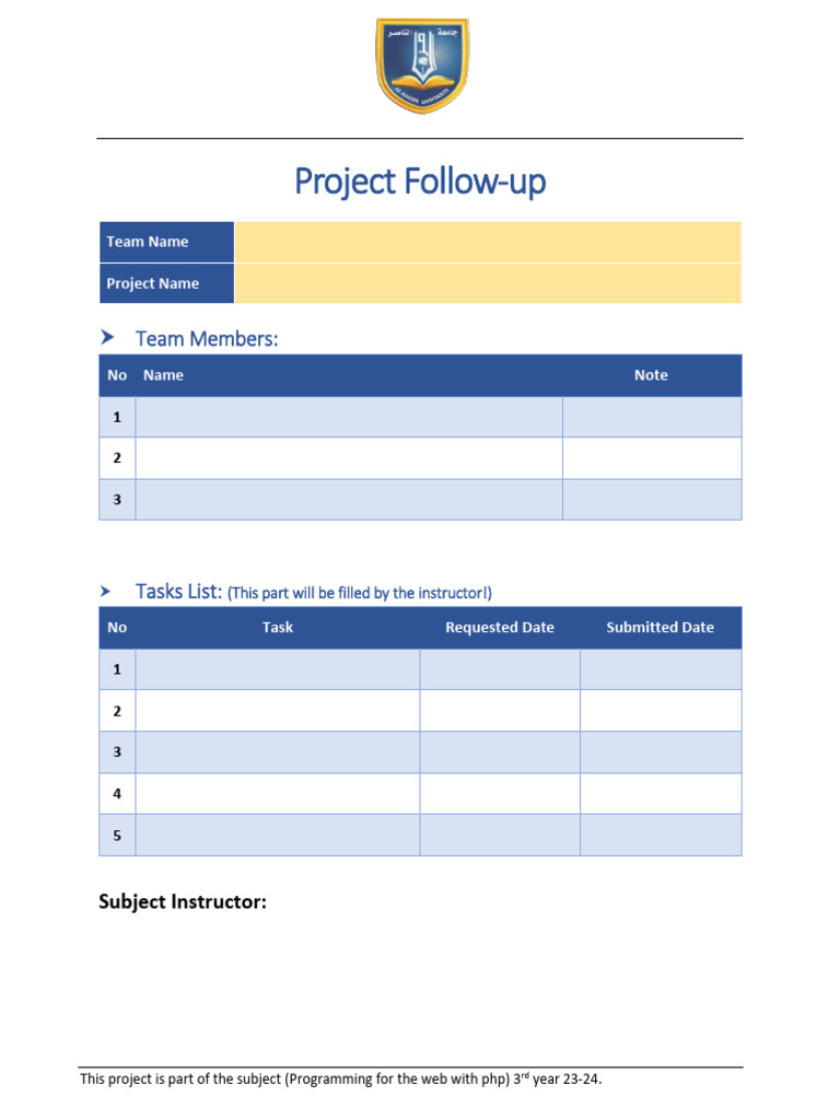 PHP Web Programming Project Overview | PDF