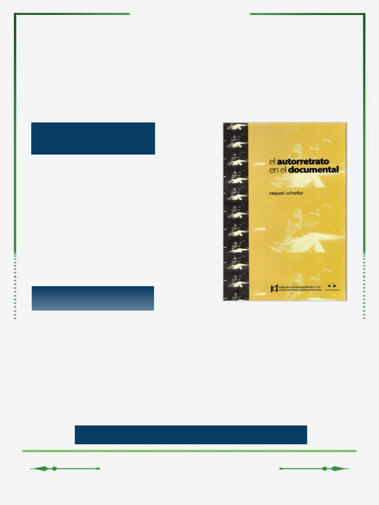 El autorretrato documental figuras máquinas imagenes 1st Edition Schefer Raquel ebook full ...