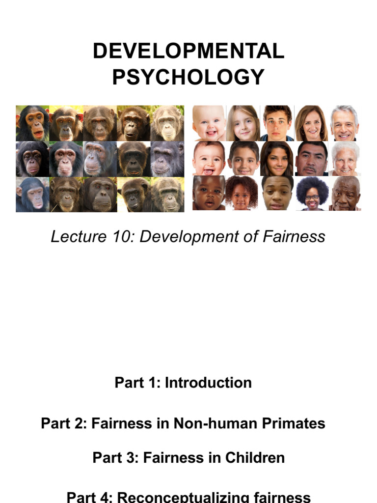 Fairness Development in Primates and Children | PDF | Cognitive Science ...