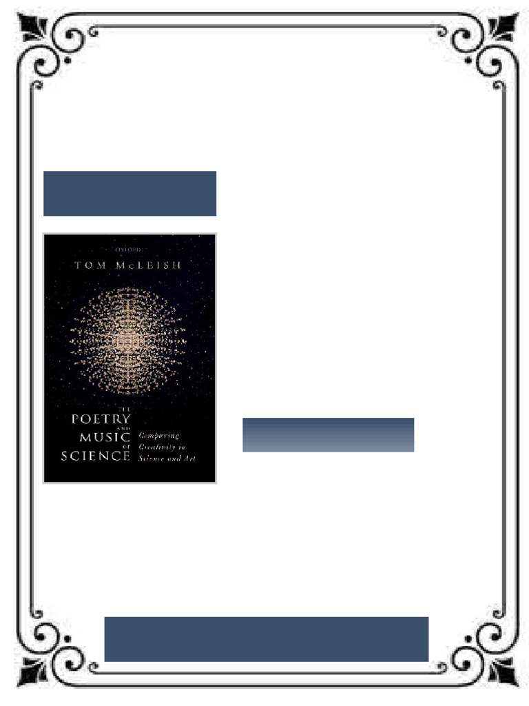 The Poetry and Music of Science: Comparing Creativity in Science and ...
