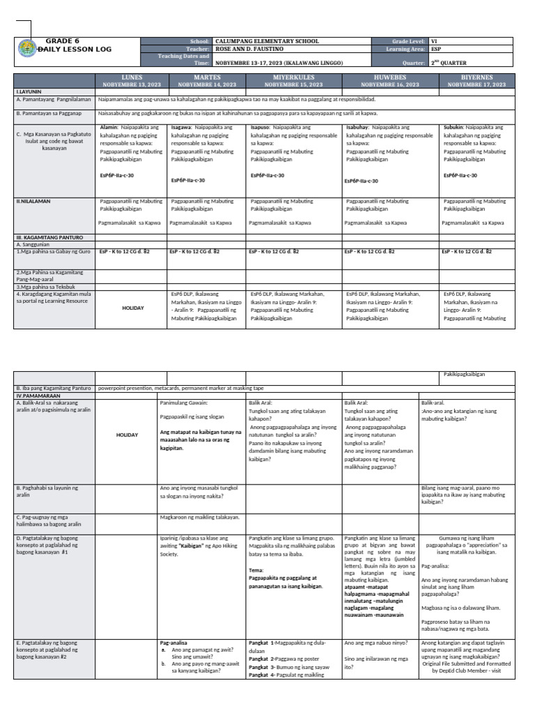 DLL_ESP-6_Q2_W2 | PDF