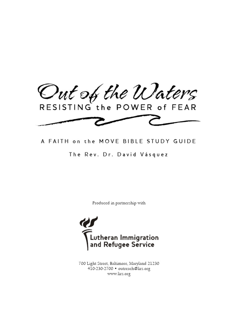 Lirs Bible Study Out of the Waters of Fear - Sample | PDF | Book Of ...