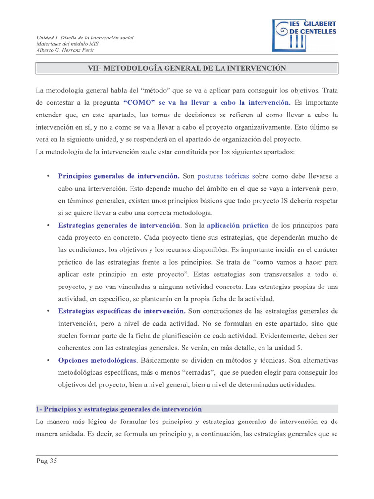 METODOLOGIA- Principis i estratègies_extracte Herranz | PDF