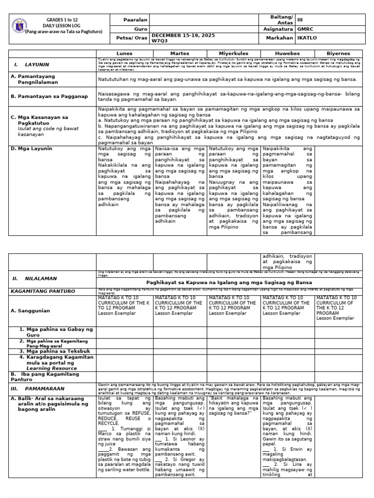 Oldformat GMRC3 Q3 WEEK7 | PDF