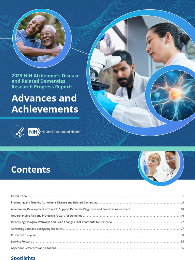 2025 NIH Alzheimer's Research Report | PDF | Dementia | Alzheimer's Disease