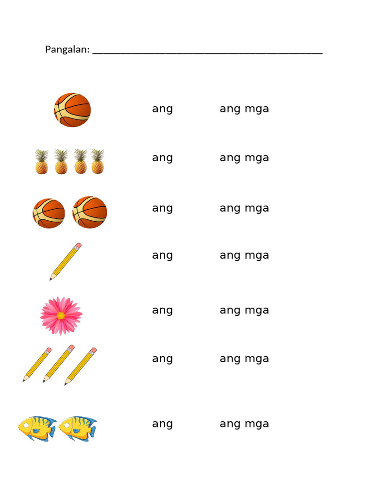 Ang at Ang Mga | PDF
