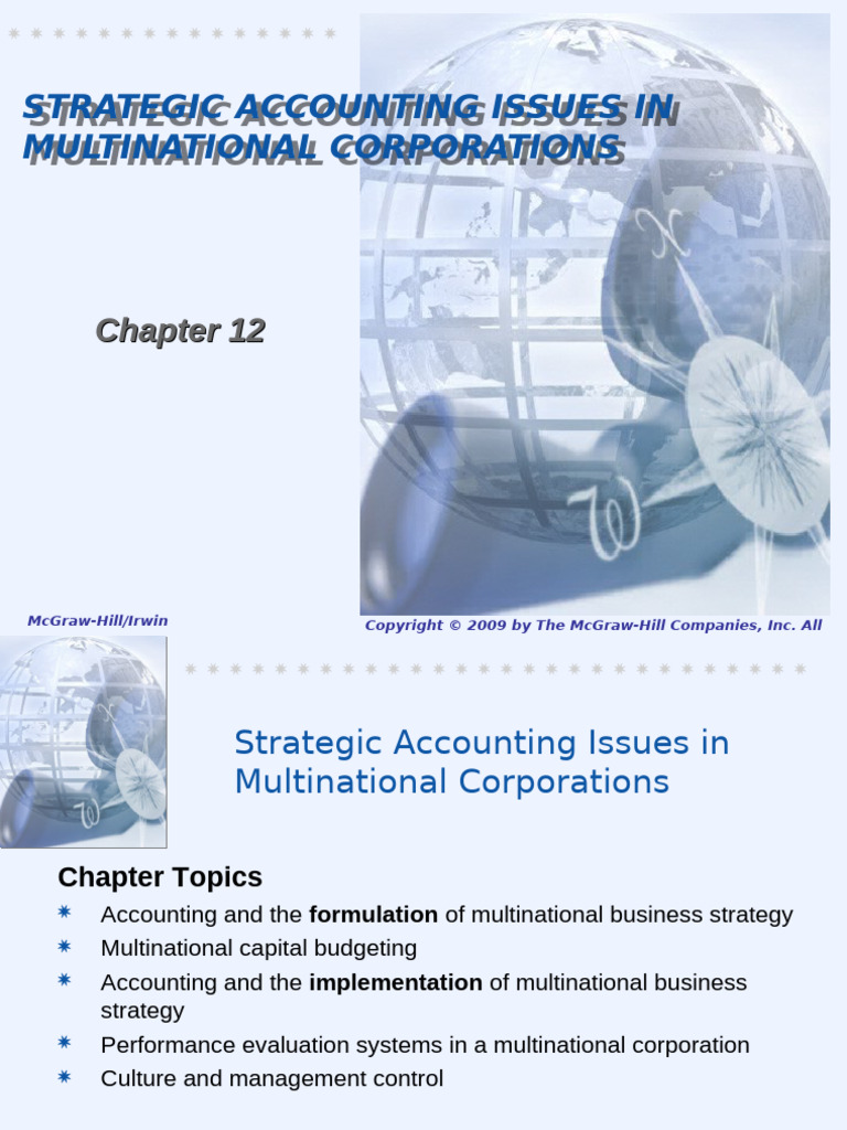 CH. 12 International Acc .Strategic Accounting Issues in MNc | PDF ...
