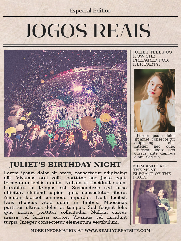 Black Vintage Newspaper Birthday Party Poster_20260121_213115_0000 | PDF