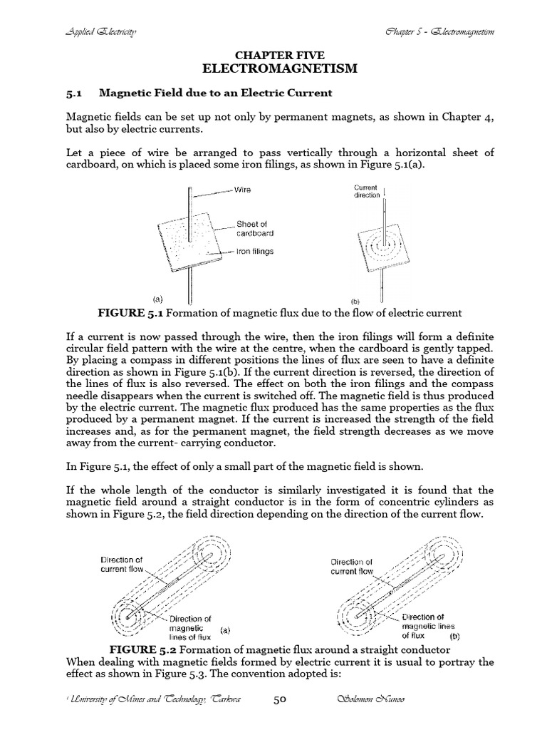 Electromagnetism in Applied Electricity | PDF | Magnetic Field ...