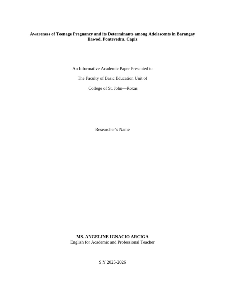 Format for Academic Paper | PDF