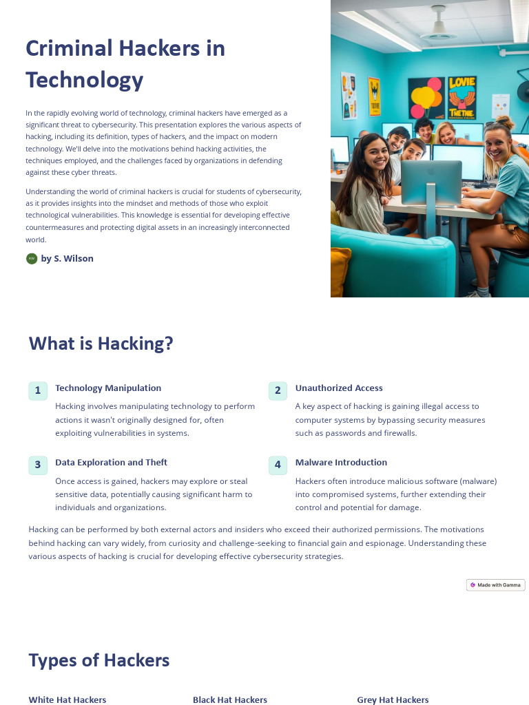 C Criminal-Hackers-in-Technology Unit 3 | PDF | Security | Computer Security