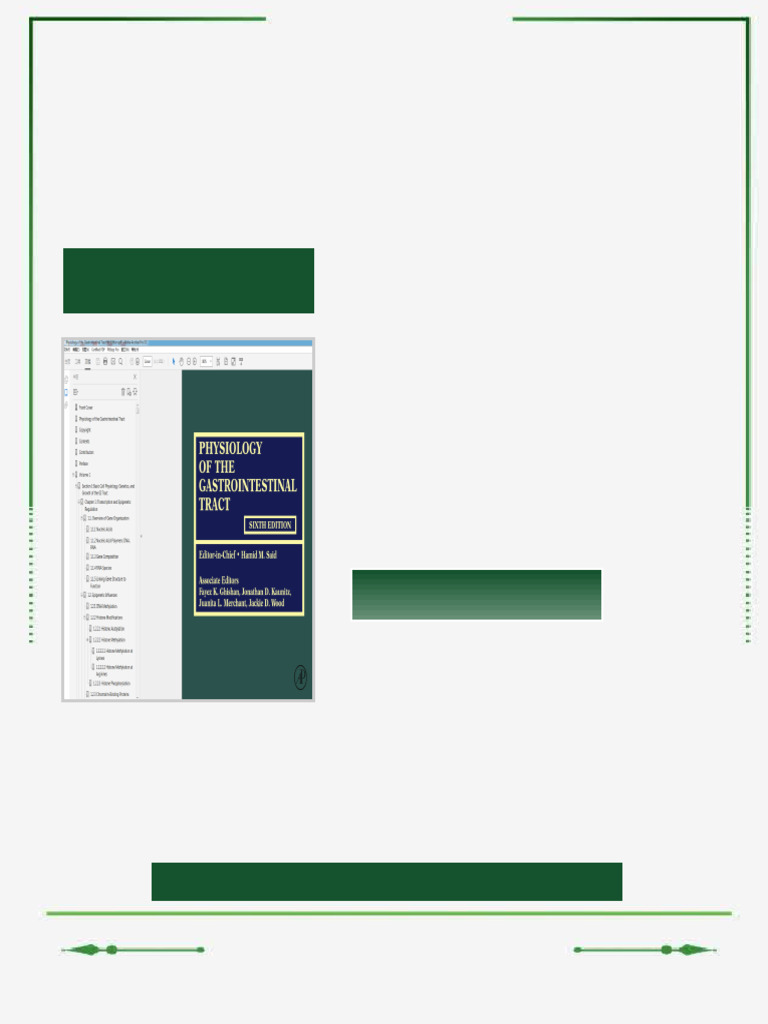 (Original PDF) Physiology of the Gastrointestinal Tract 6th Edition ...