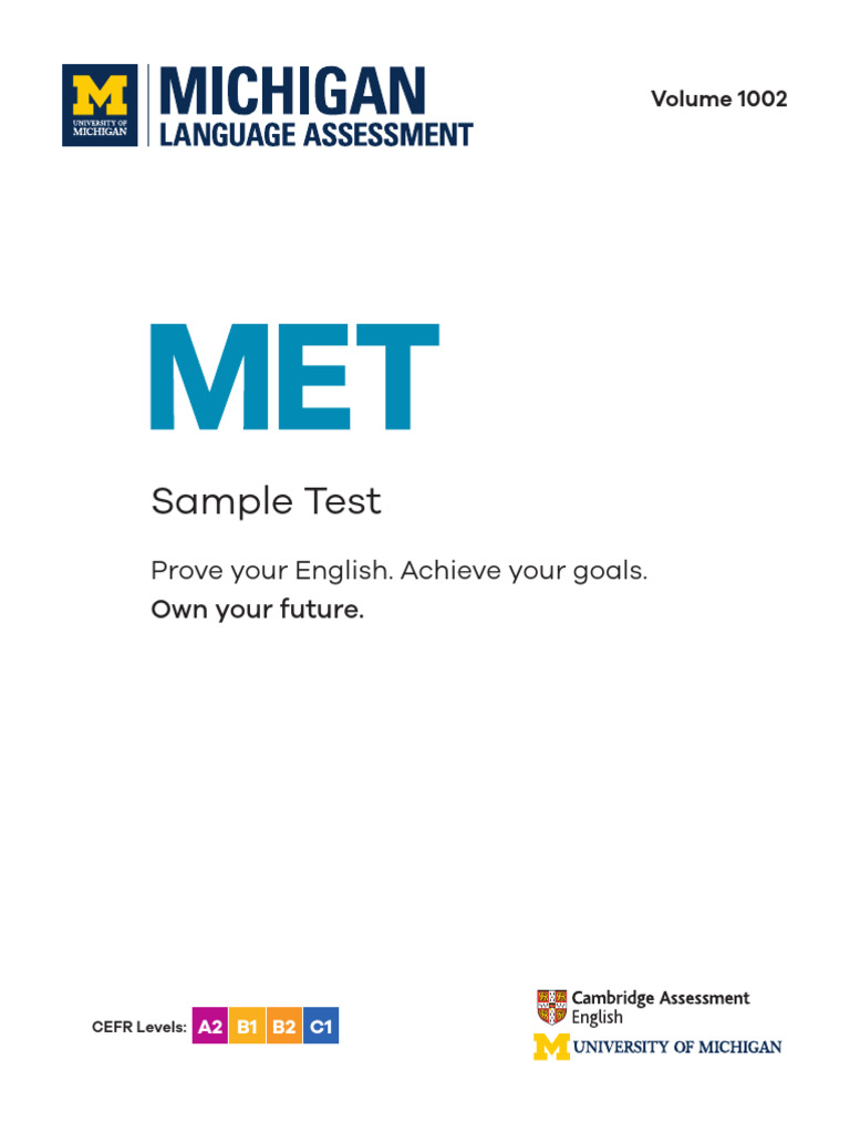 MET-Sample-Test-Booklet | PDF | Books | Evolution