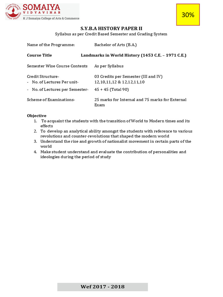 8+History+II+(SEM+III)+2017-2018 | PDF | Political Science | Liberal ...