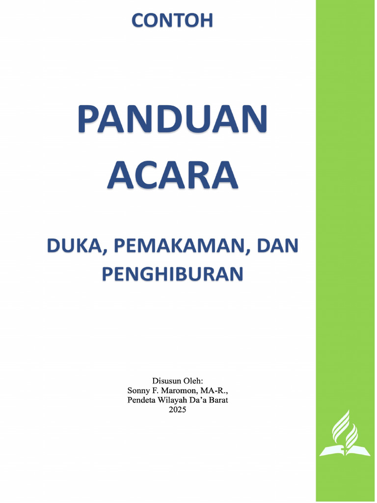 Contoh Panduan Acara Duka, Pemakaman, Dan Penghiburan Lengkap2 JPG | PDF