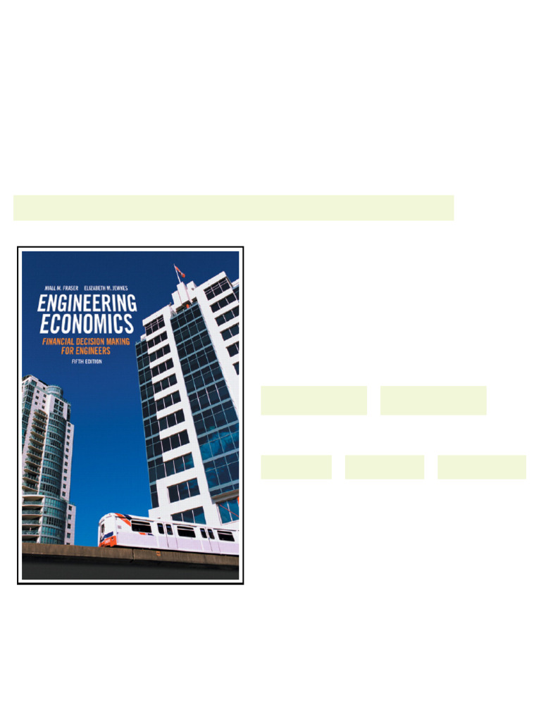 Solution Manual for Engineering Economics Financial Decision Making for Engineers 5th Edition by ...