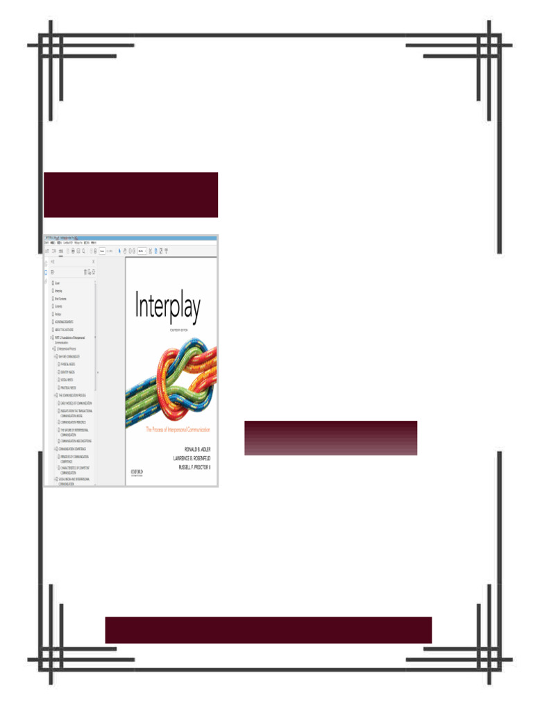 (Original PDF) Interplay: The Process of Interpersonal Communication 14th Edition eBook clean ...