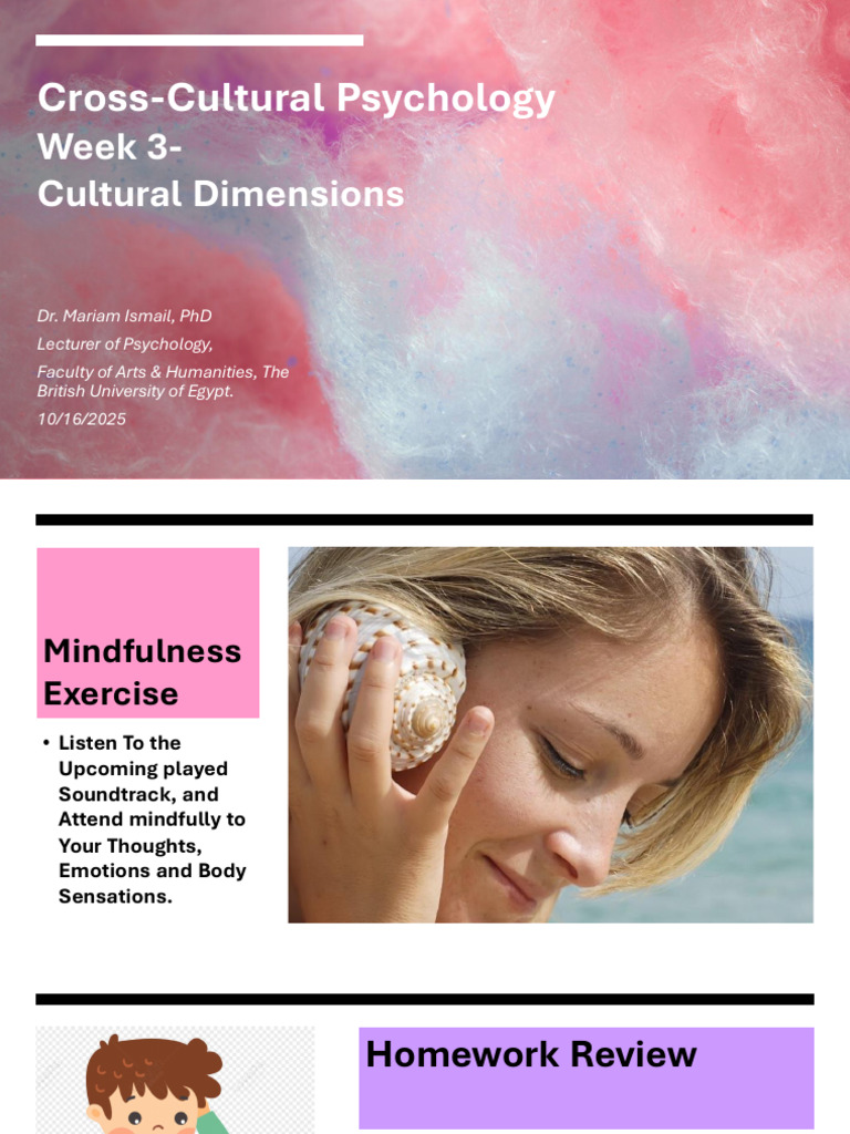 Understanding Cultural Dimensions in Psychology | PDF | Value (Ethics ...