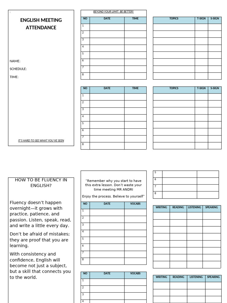 Absen Les Students | PDF | Learning