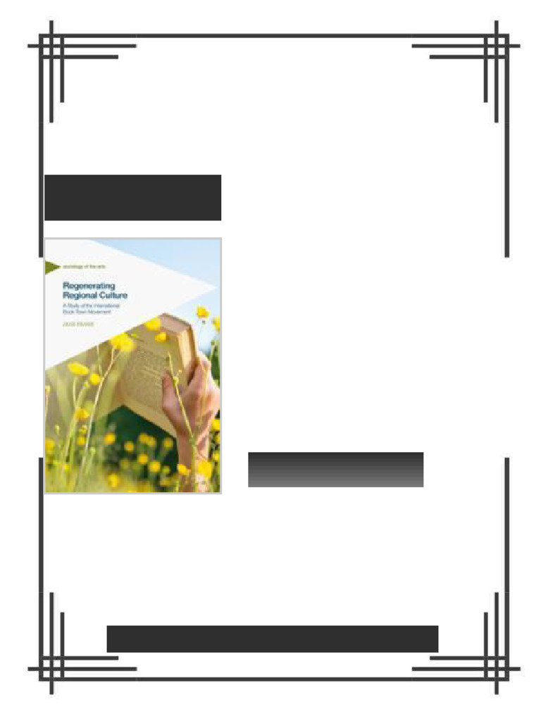 Regenerating Regional Culture: A Study of the International Book Town ...