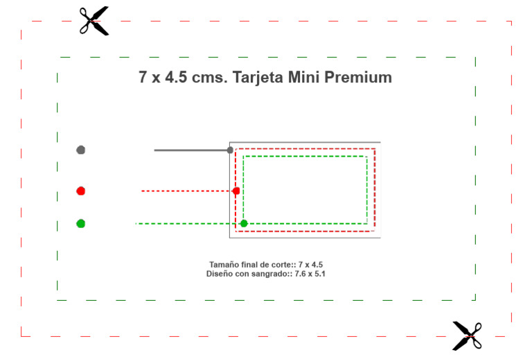 Tarjeta Mini Premium 7 x 4 5 Cms | PDF