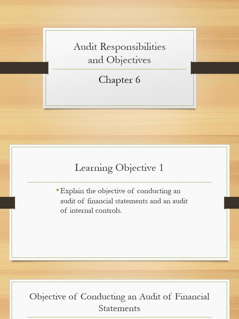 Chapter 6.Pptx | PDF | Audit | Skepticism