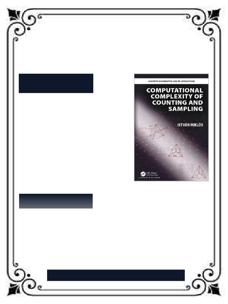 Computational Complexity of Counting and Sampling Discrete Mathematics ...