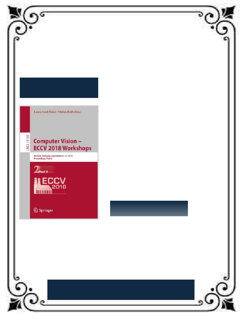 Computer Vision ECCV 2018 Workshops Munich Germany September 8 14 2018 Proceedings Part II Laura ...