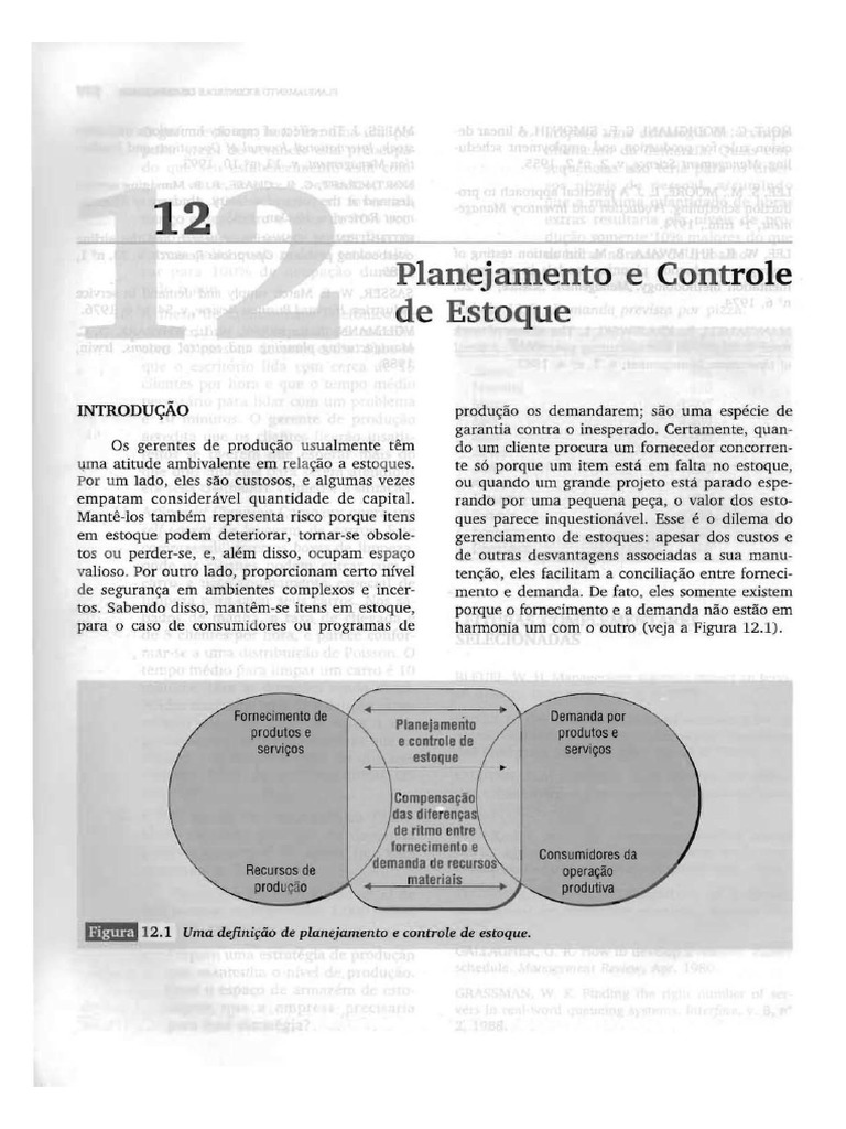 Capítulo 12 - Planejamento e Controle de Estoque Nigel Slack Prof DR ...