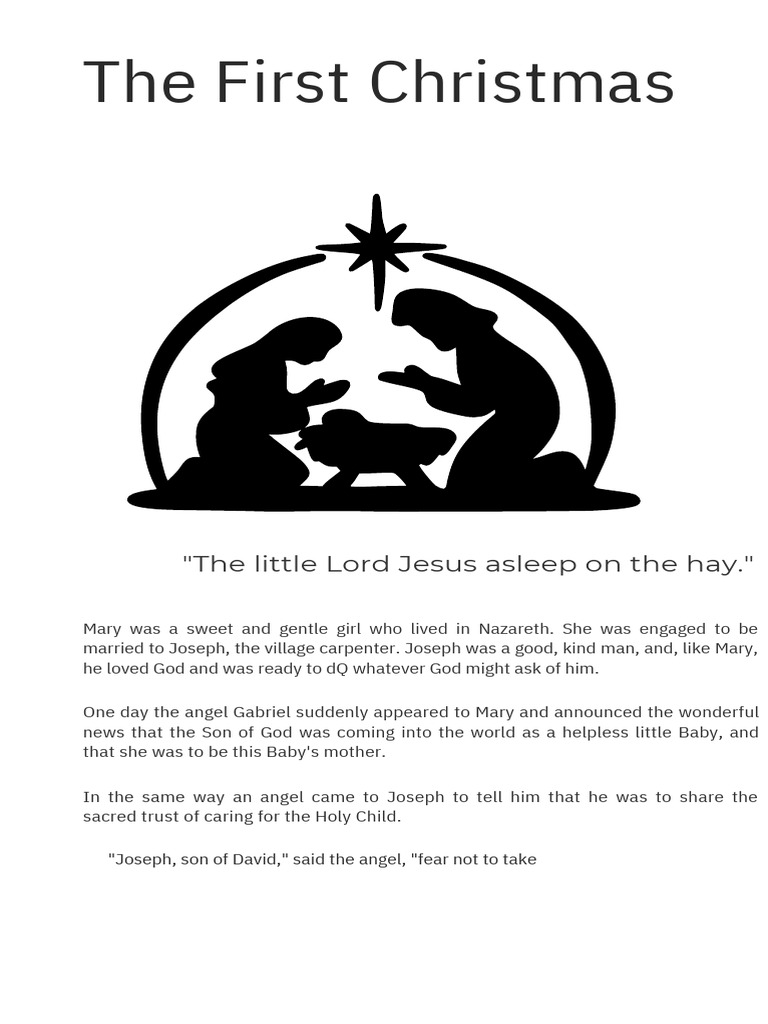 The First Christmas | PDF | Crucifixion | Jesus