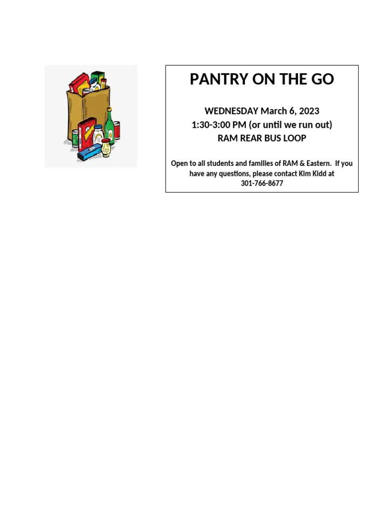 Pantry on the Go Flyer Fb (1) | PDF