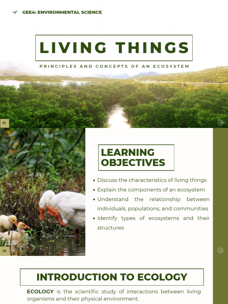 Ecosystem Principles and Living Things | PDF | Ecosystem | Ecology