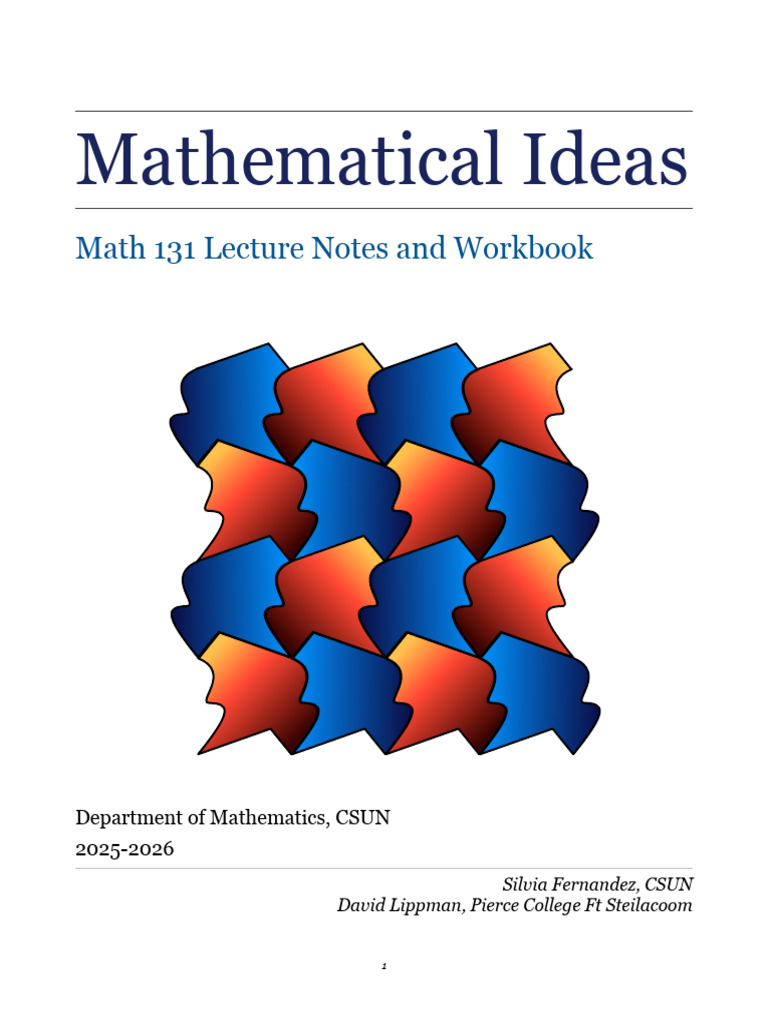CSUN Math 131 Lecture Notes & Workbook | PDF | Voting | Two Round System