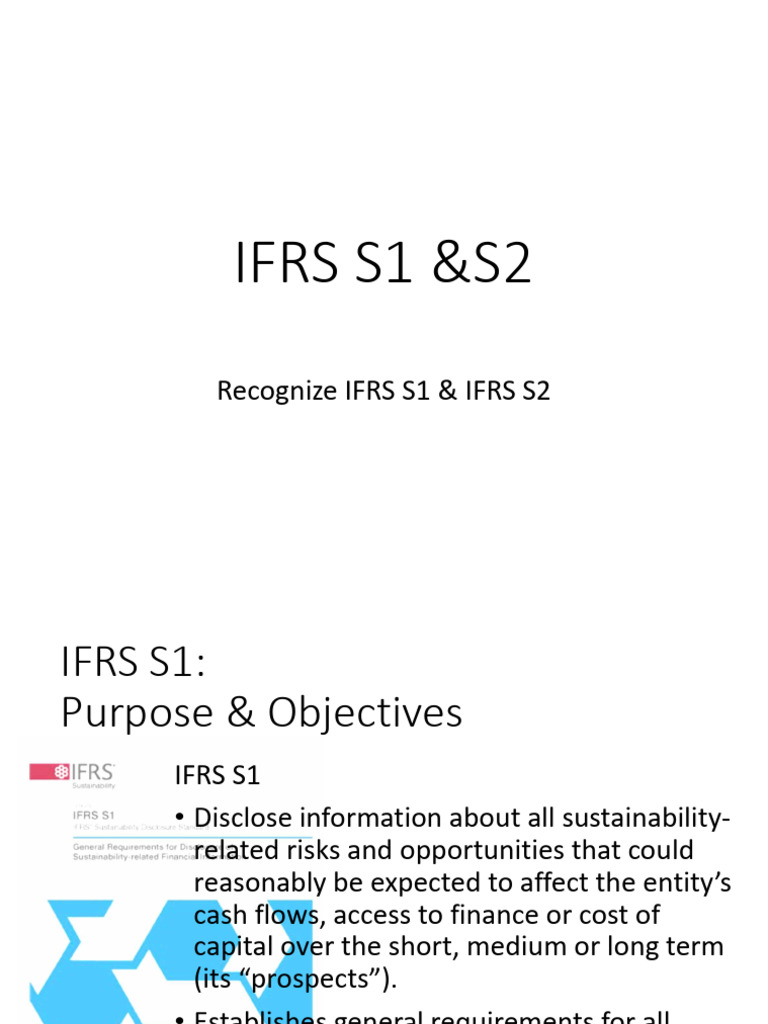 Overview of IFRS S1 & S2 Standards | PDF