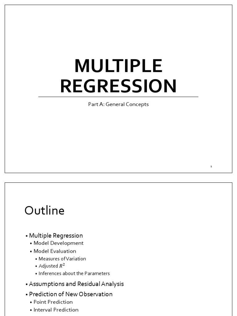 Multiple+Regression+A | PDF | Regression Analysis | Dependent And Independent Variables