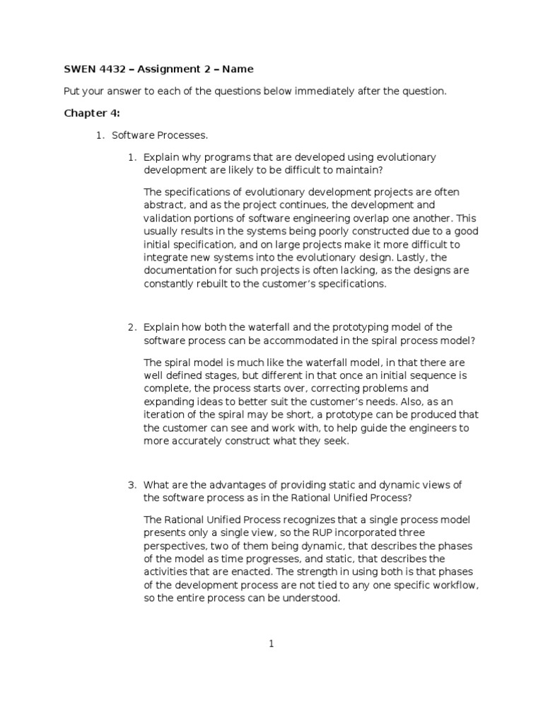 Question Answer Software Engineering | PDF | Personal Identification Number | Component Based ...