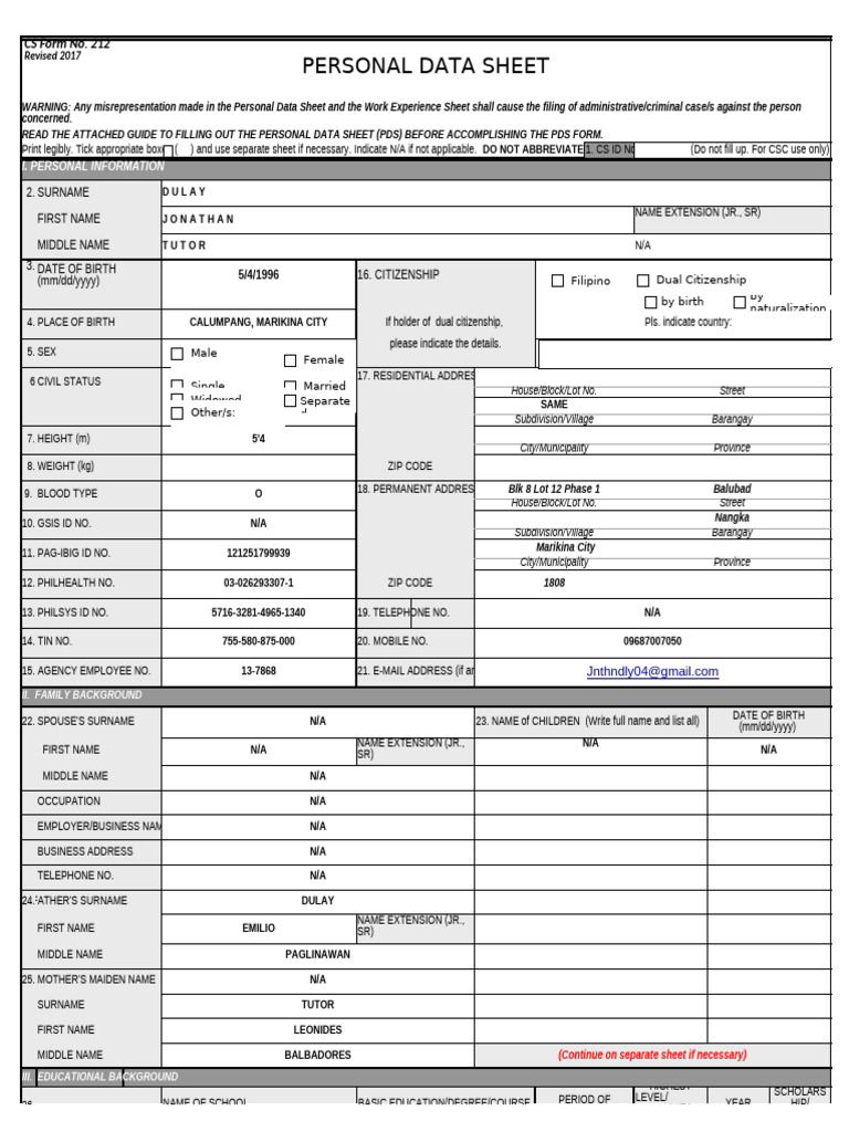 Updated PDS 2025 | PDF