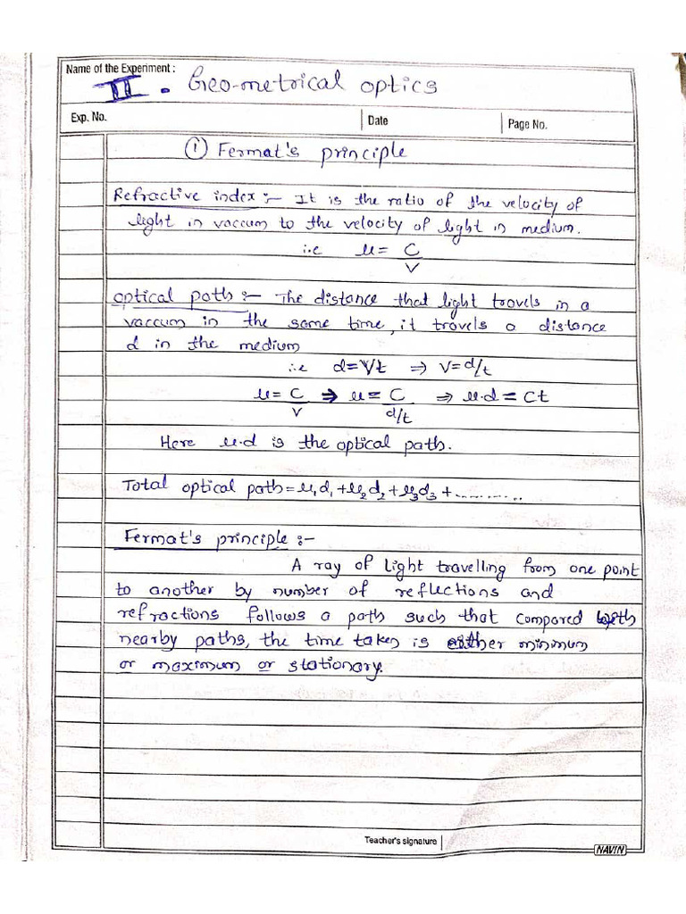 Physics Notes 3rd Sem | PDF