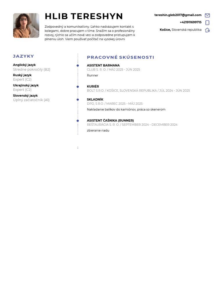 Zivotopis Tereshyn Sep2025 | PDF